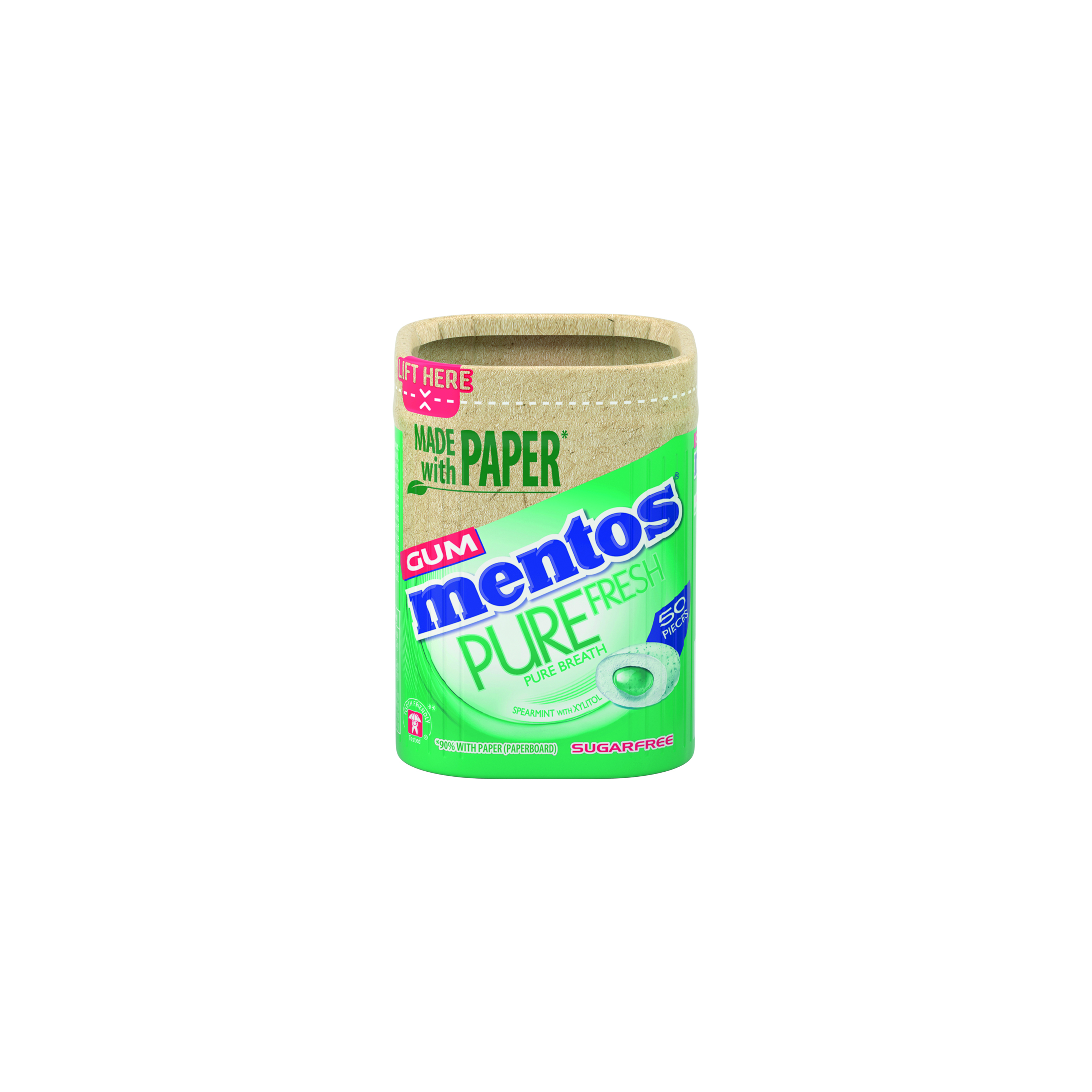 Medical Supermarket | Mentos Pure Fresh Spearmint Gum x50 pieces Paper ...